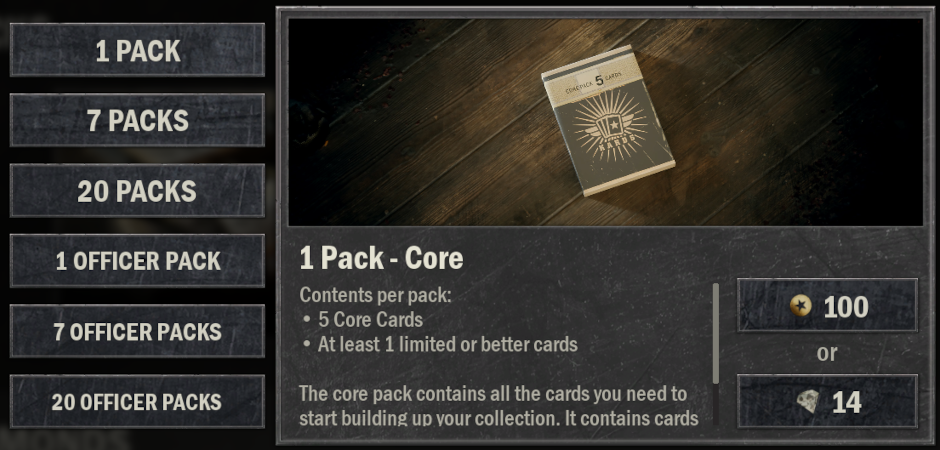 Shop: Purchasing card packs with Gold – Kards Support
